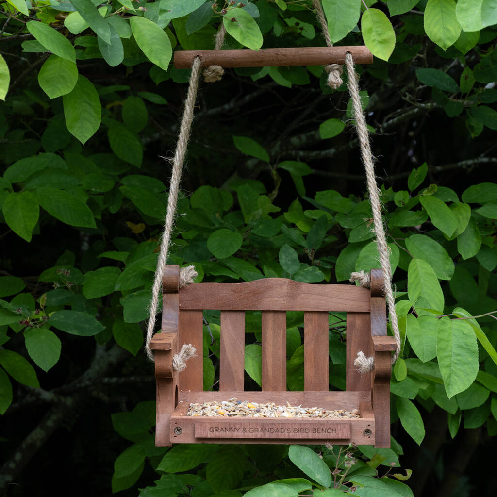 Personalised Wooden Garden Swing Bird Feeder Reviews ...